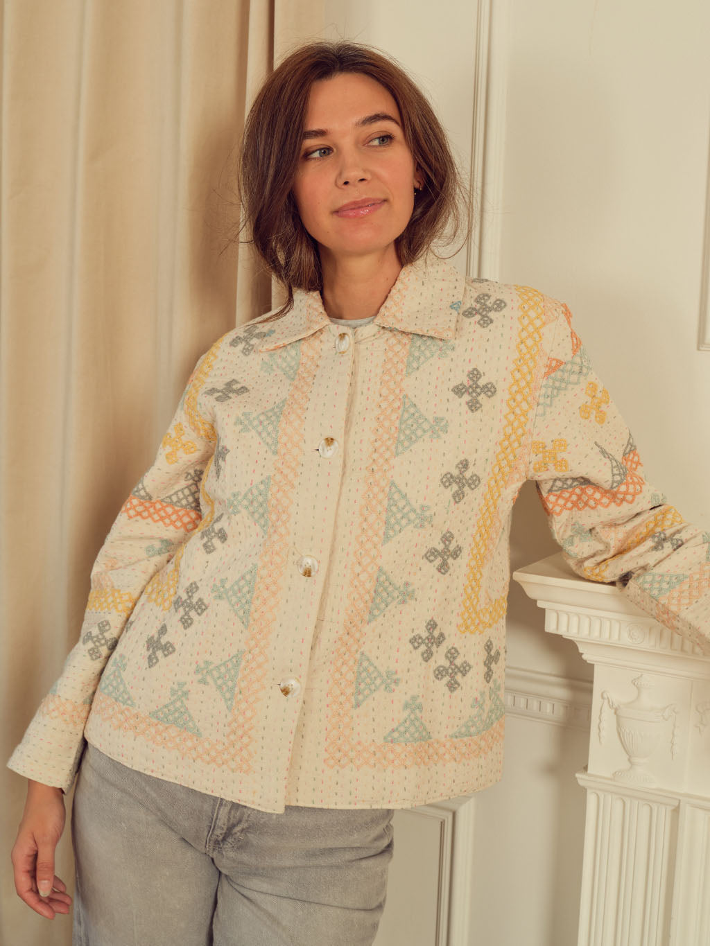 Meera Cross Stitch Jacket 047 – Loom And Things